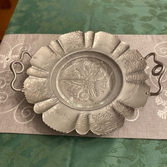 FARBER & SHEIN | Other | Farber Shein Handwrought Fluted Aluminum Tray ...